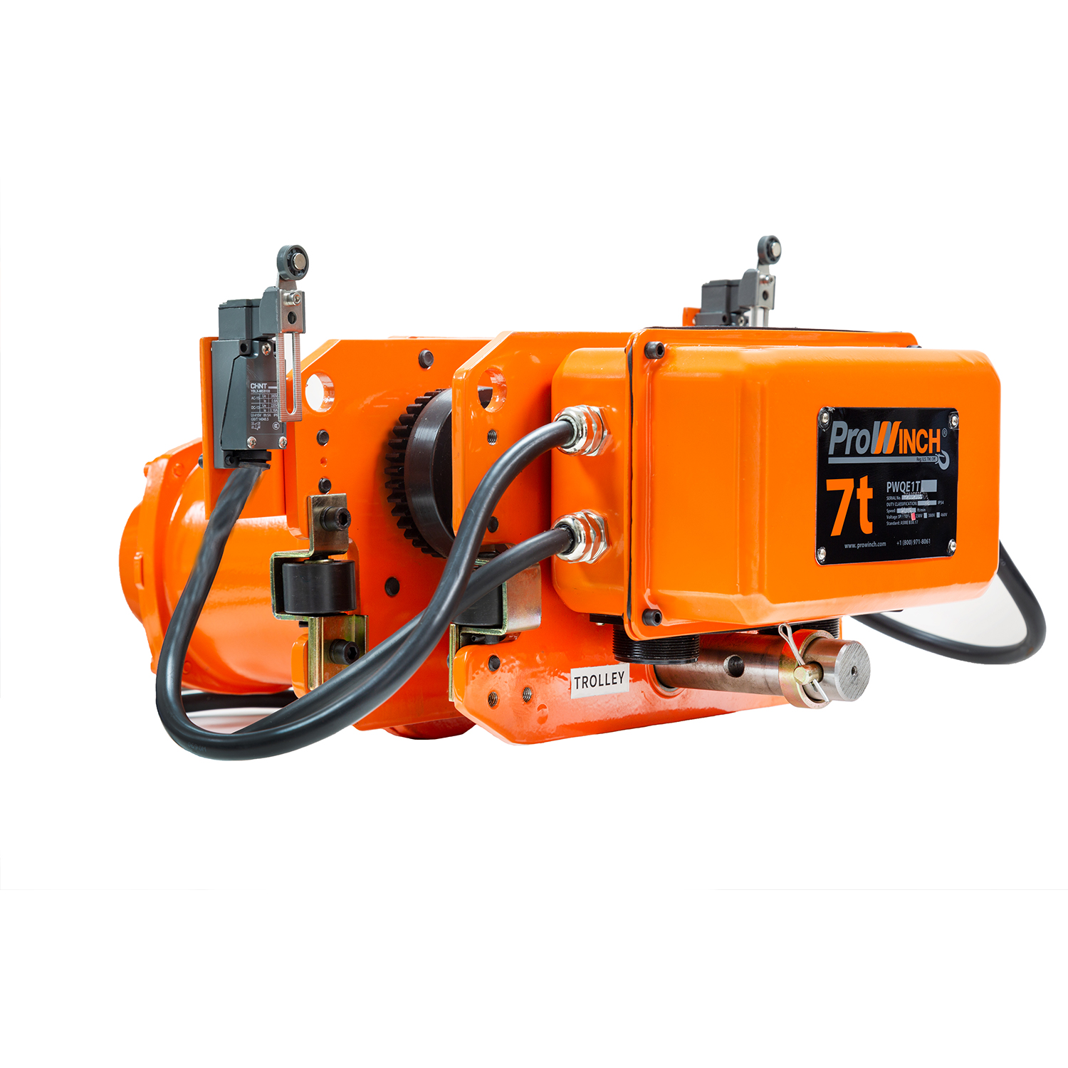 7.5 Ton 2 Speed Power Trolley 230/460V 60HZ with Limit Switches ...