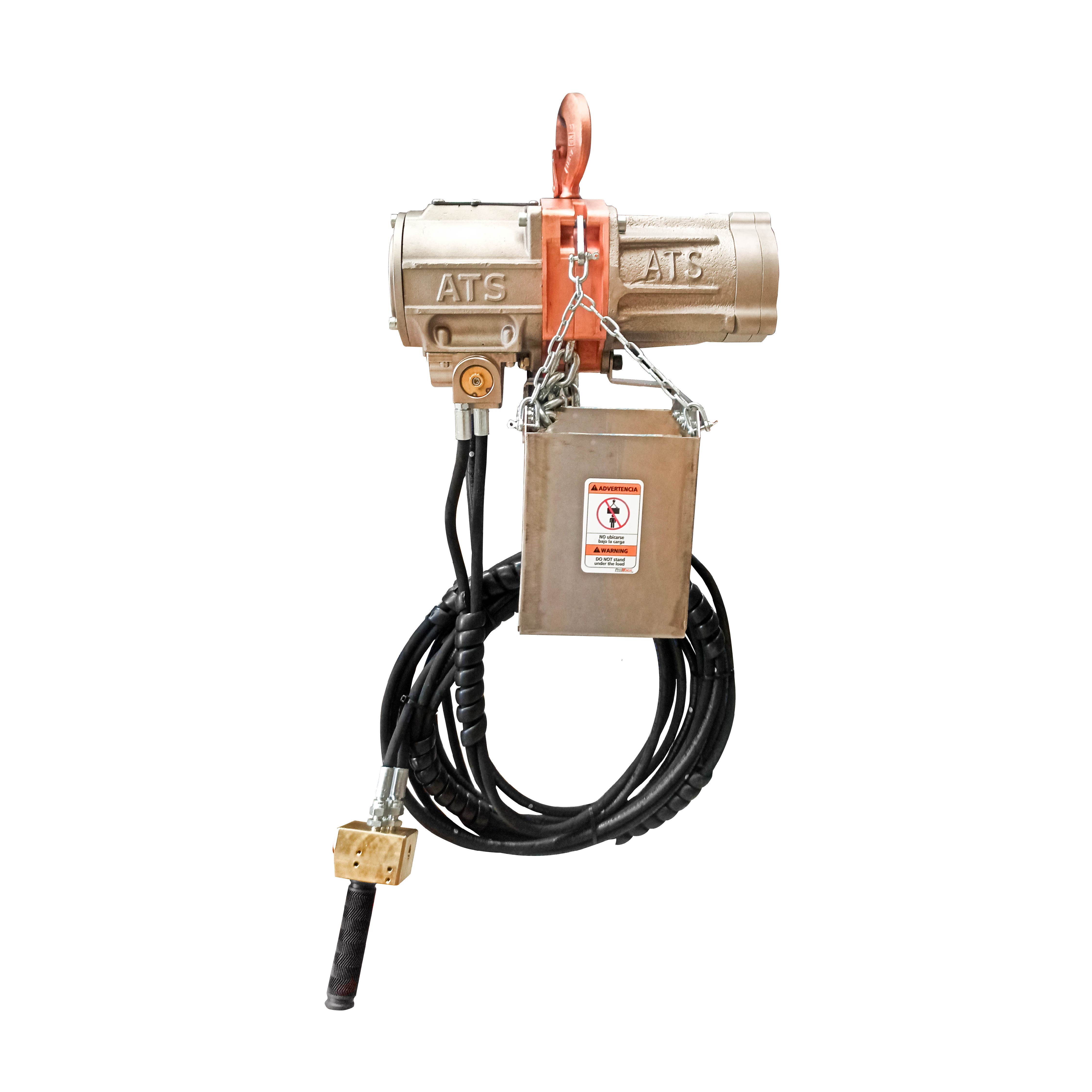 Tecle Cadena - Neumatico Anti explosion de 1,5 Tons - Nickel kit ...